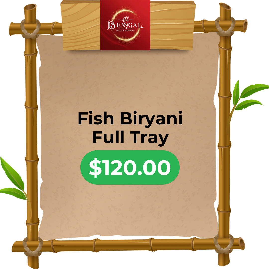 All Bengal Fish Biryani Full Tray – Bangla Eats